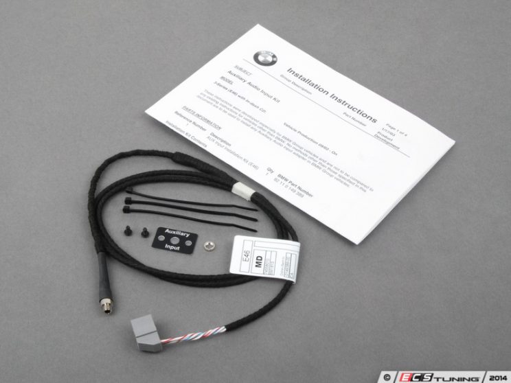 BMW E46 OEM Radio Aux Port Cable Option - BIMMERtips.com