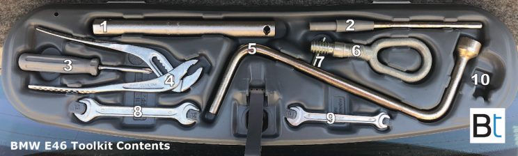 BMW E46 toolkit tools, part numbers - BIMMERtips.com